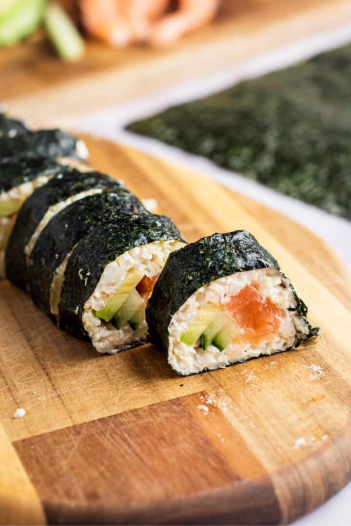 Keto Sushi That Tastes Just Like Regular Sushi | 3 NET CARBS Per Roll