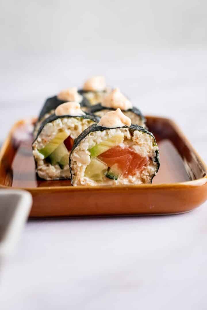 Keto Sushi That Tastes Just Like Regular Sushi | 3 NET CARBS Per Roll