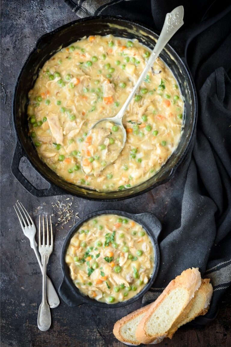 Crustless Chicken Pot Pie