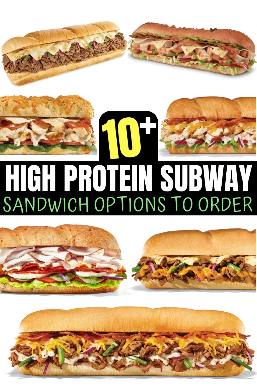 12 High Protein Subway Sandwiches Over 80g Of Protein Each